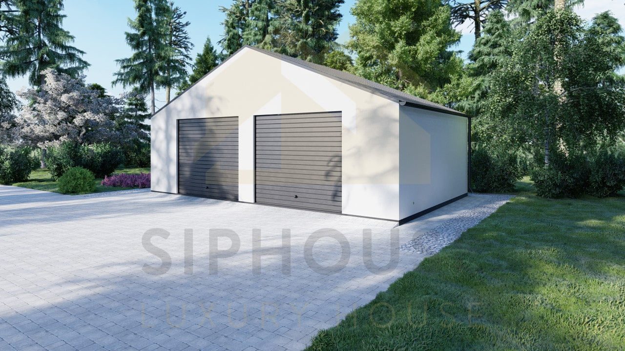 Prefab Garage Porthallow (SIP Geïsoleerd) 8 x 5 m - Tuinhuisjesonline