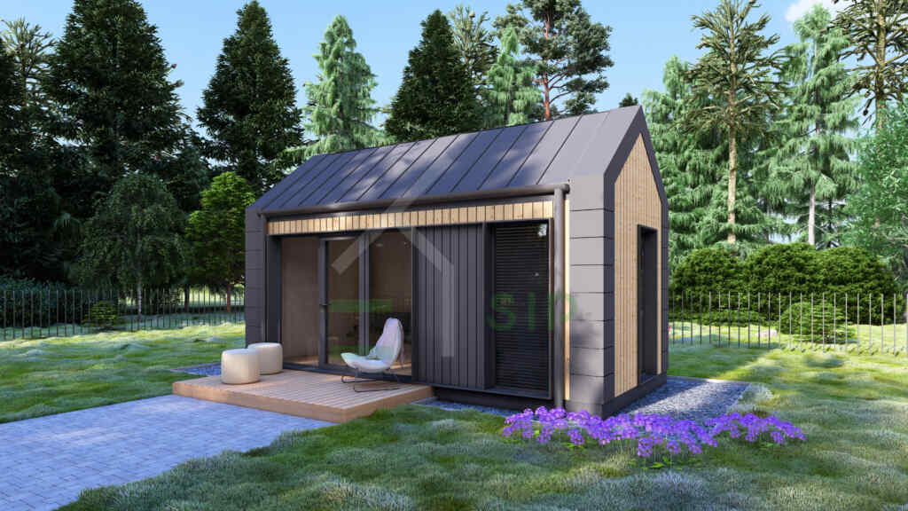 Houtskeletbouw woonunit Tessa (Geïnstalleerd) 18m² - Tuinhuisjesonline