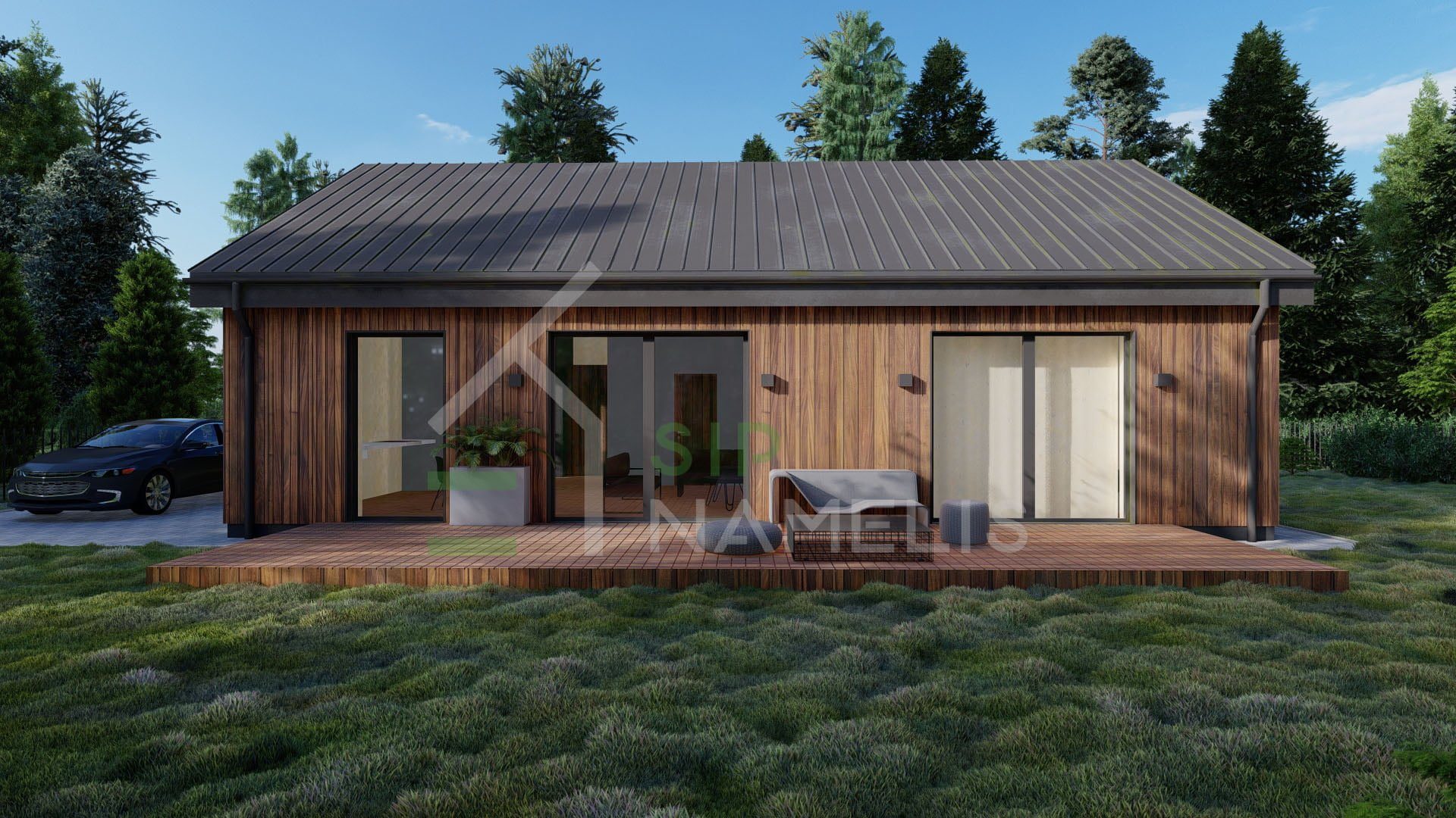 Groot Huis Arcadia (SIP Geïsoleerd) 93m² - Tuinhuisjesonline